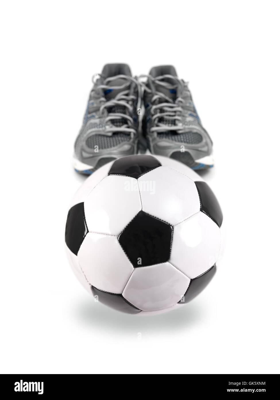 White soccer football boots Cut Out Stock Images & Pictures - Alamy