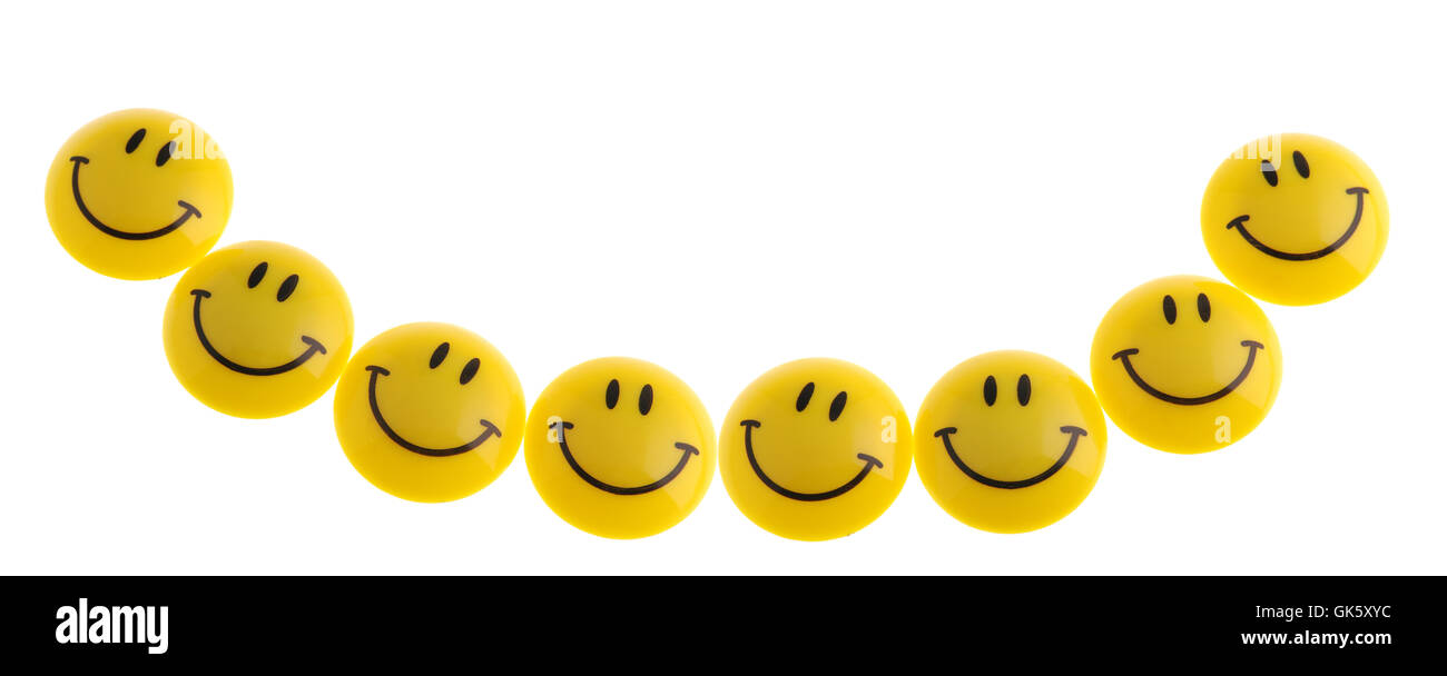 Smiley face icon laughing Cut Out Stock Images & Pictures - Alamy