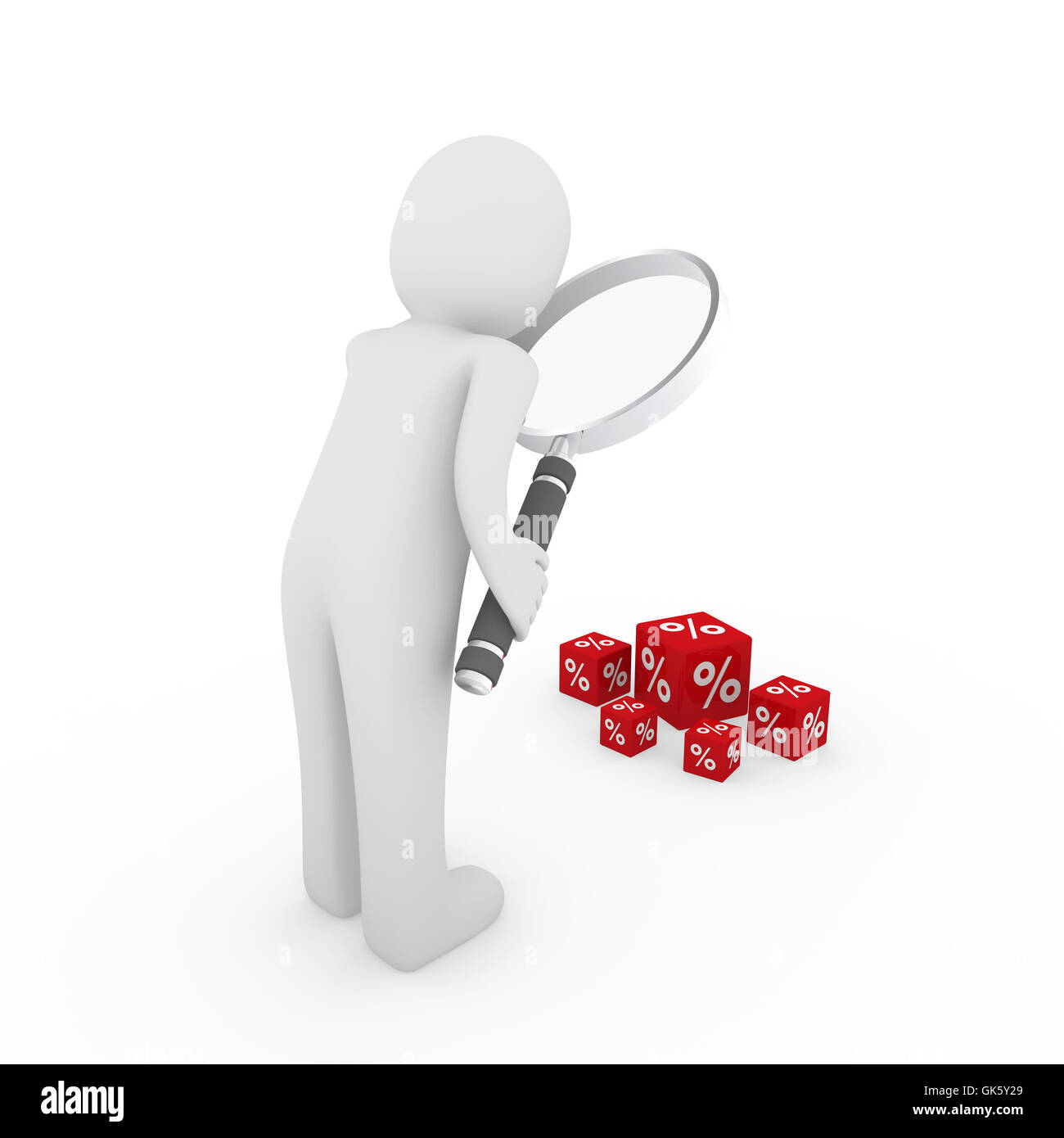 3d man search sale Stock Photo - Alamy