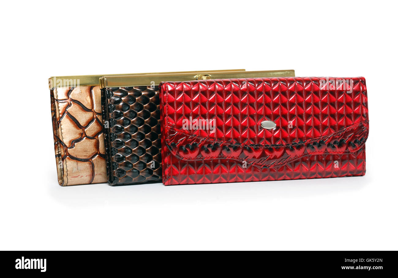 Three Change Purses Stock Photo - Alamy