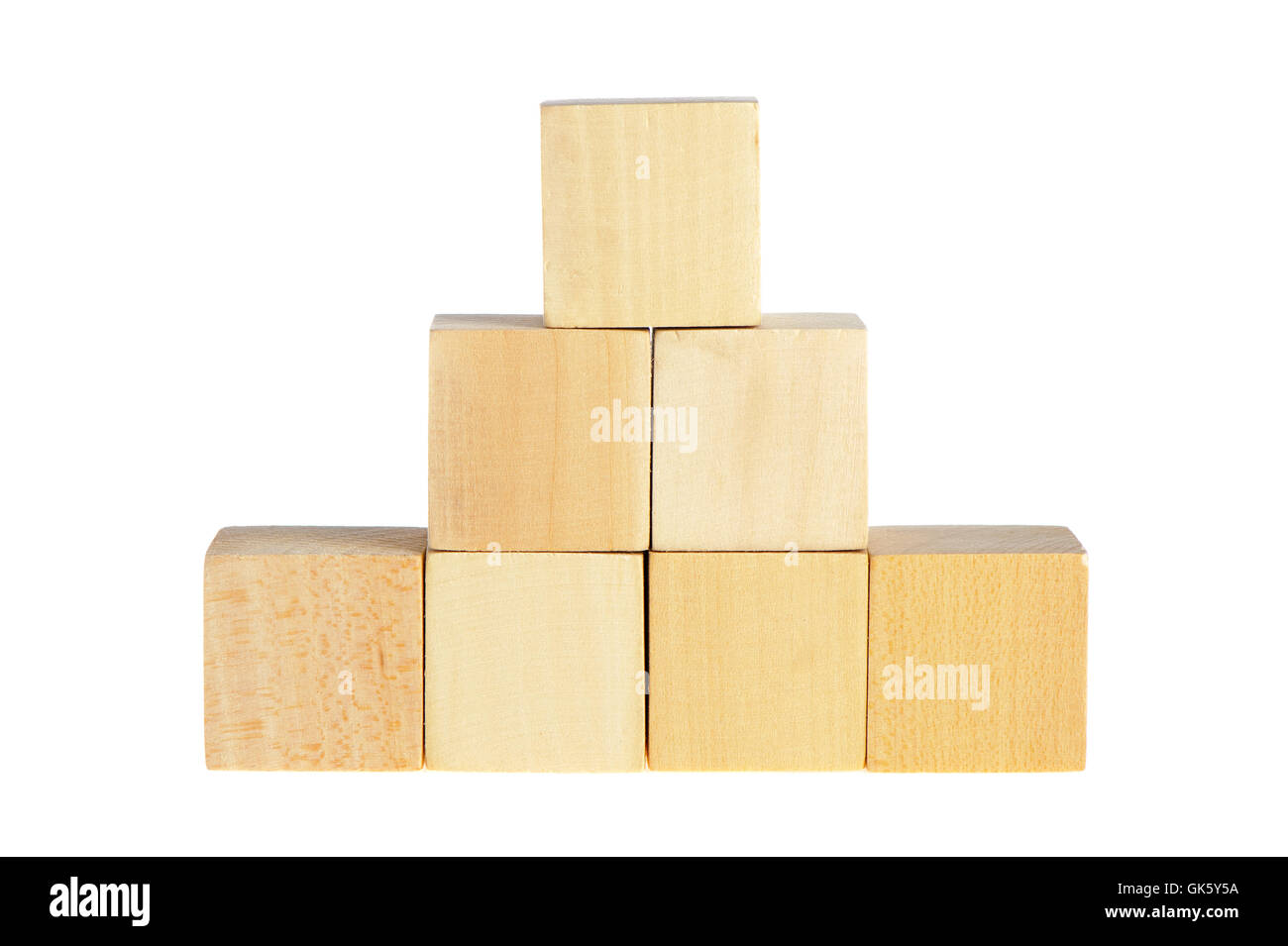 construction from wooden cubes Stock Photo - Alamy