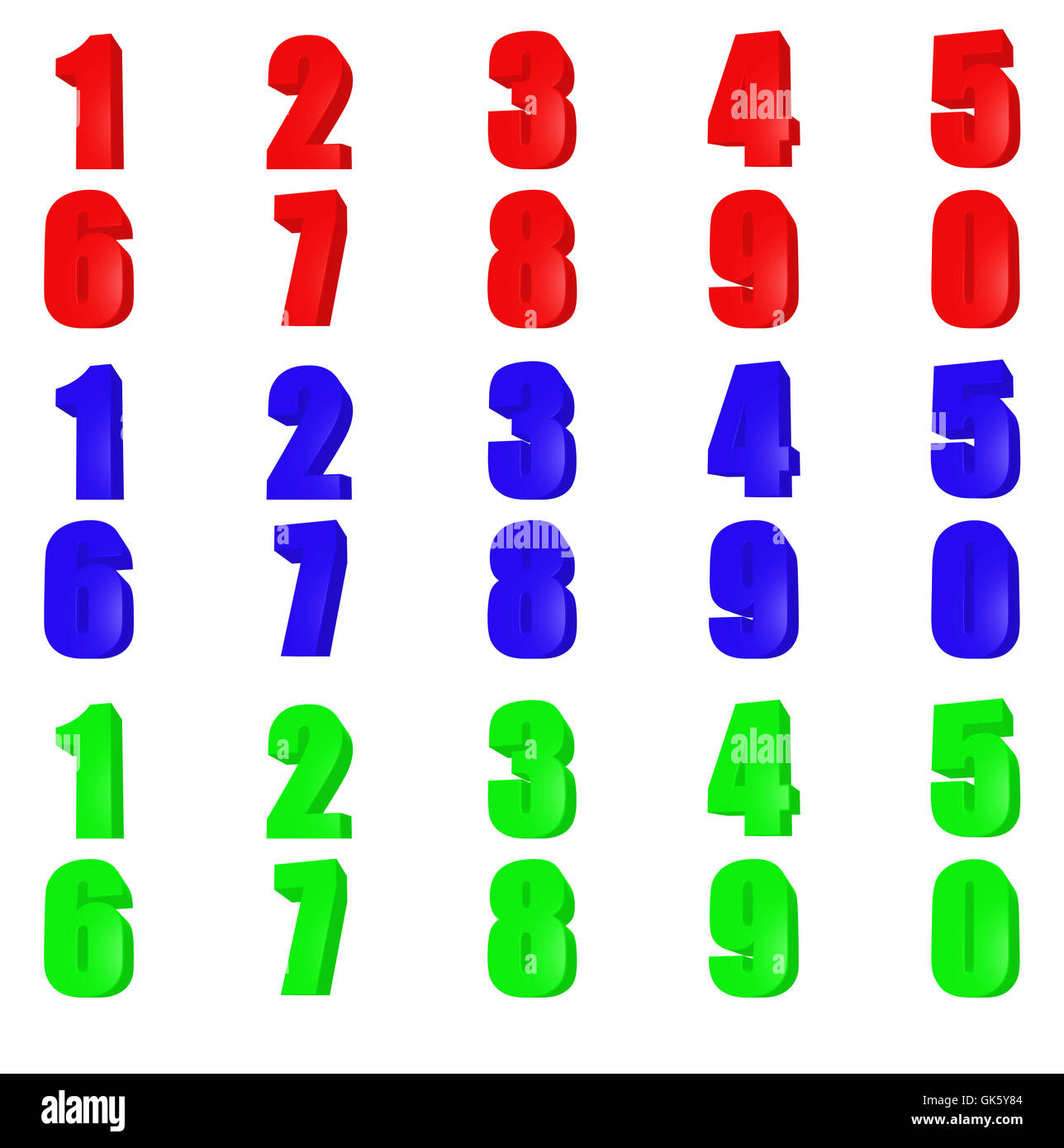 Number 3d hi-res stock photography and images - Alamy