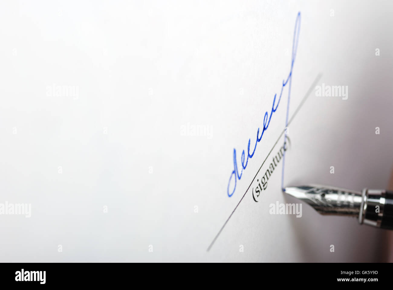 paper texture and signature Stock Photo - Alamy