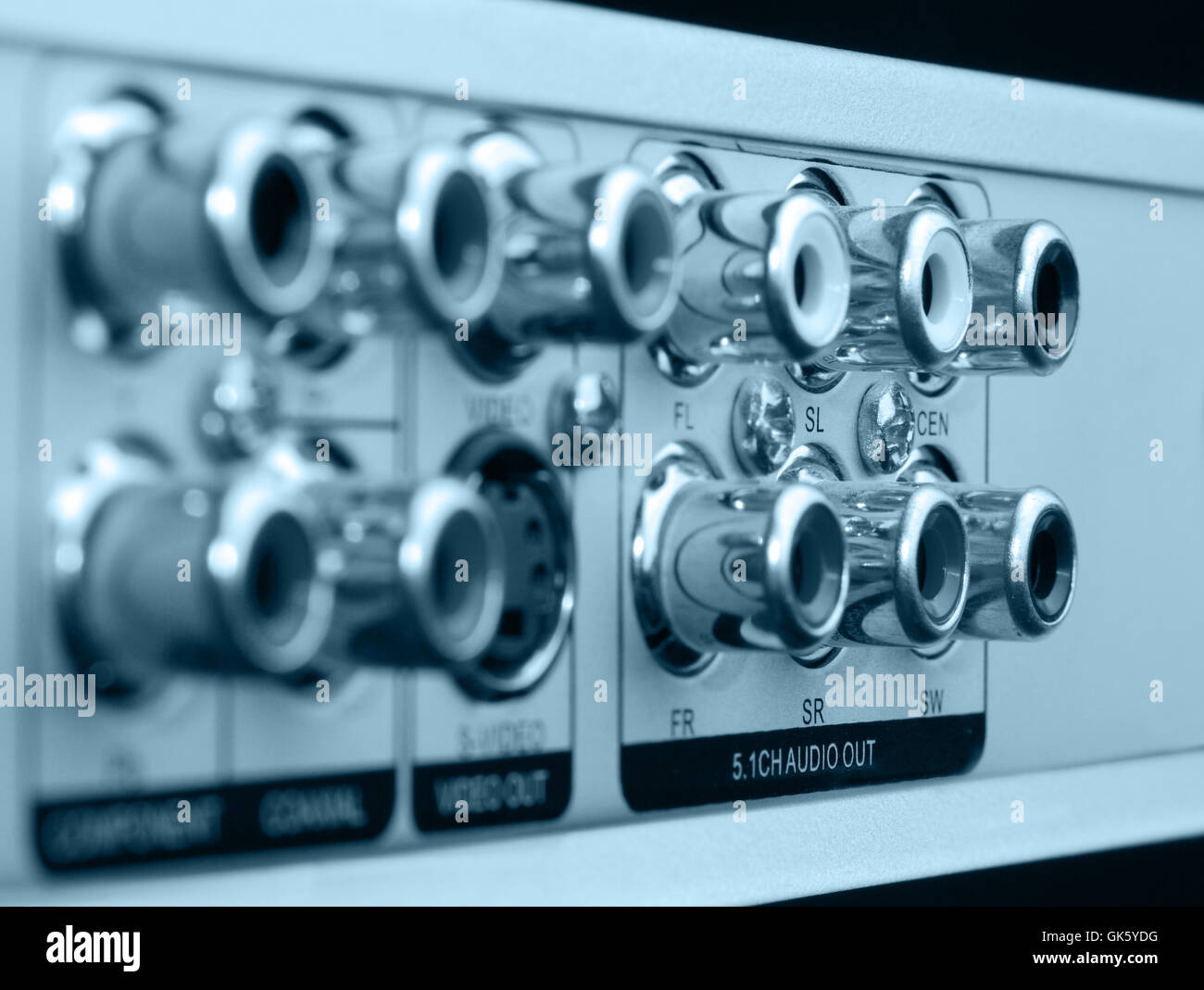 The panel of inputs blue color Stock Photo - Alamy