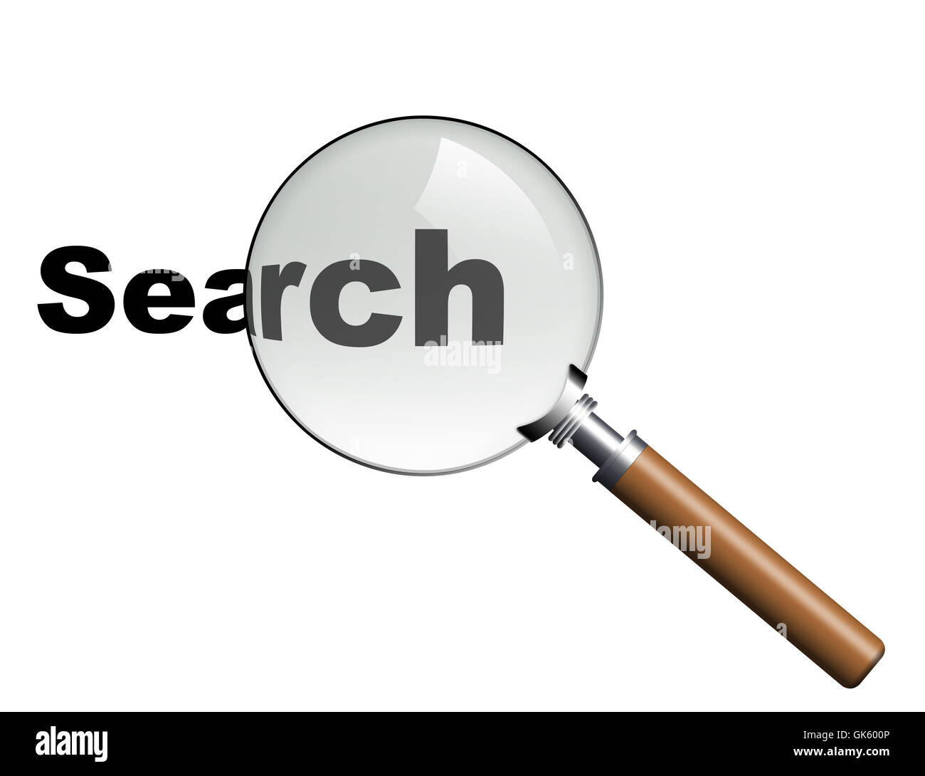 Black magnifier hi-res stock photography and images - Alamy