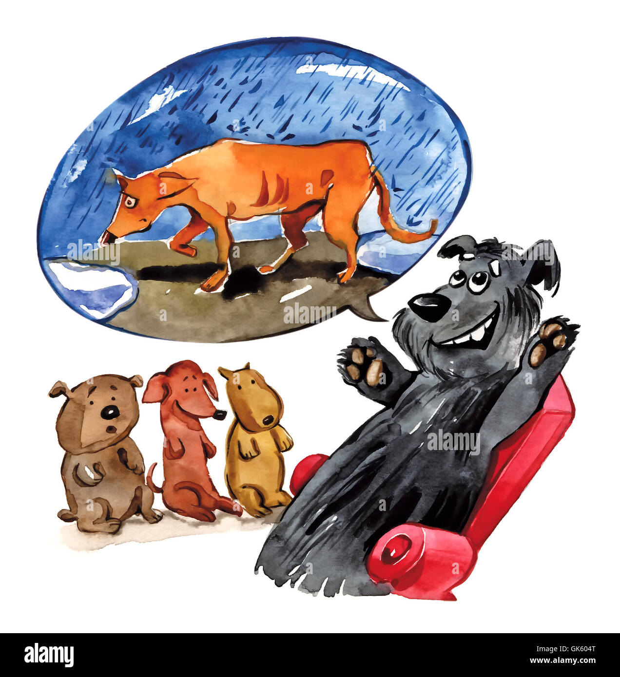 story for the puppies Stock Photo - Alamy