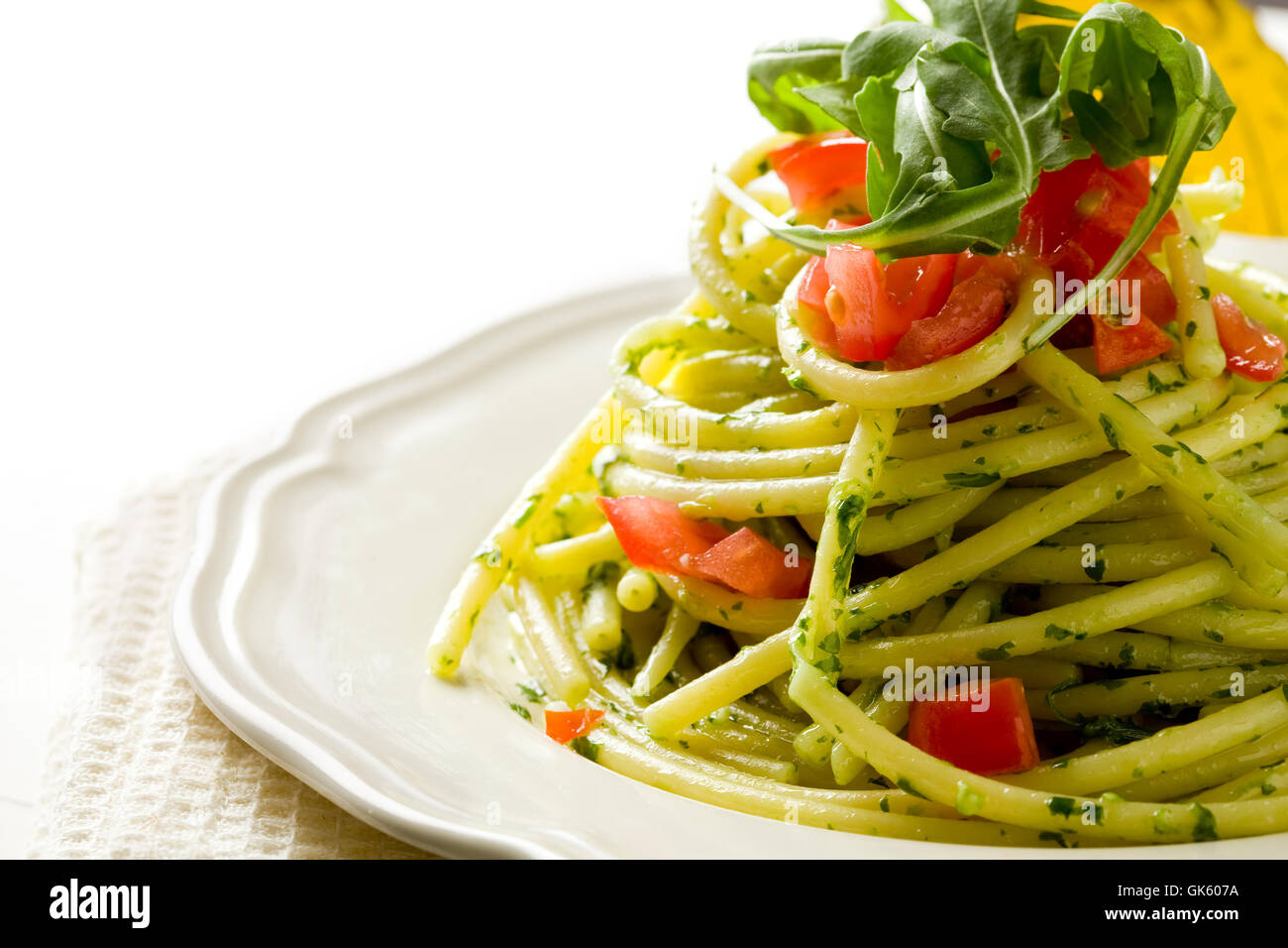 leaf leaves spaghetti Stock Photo - Alamy