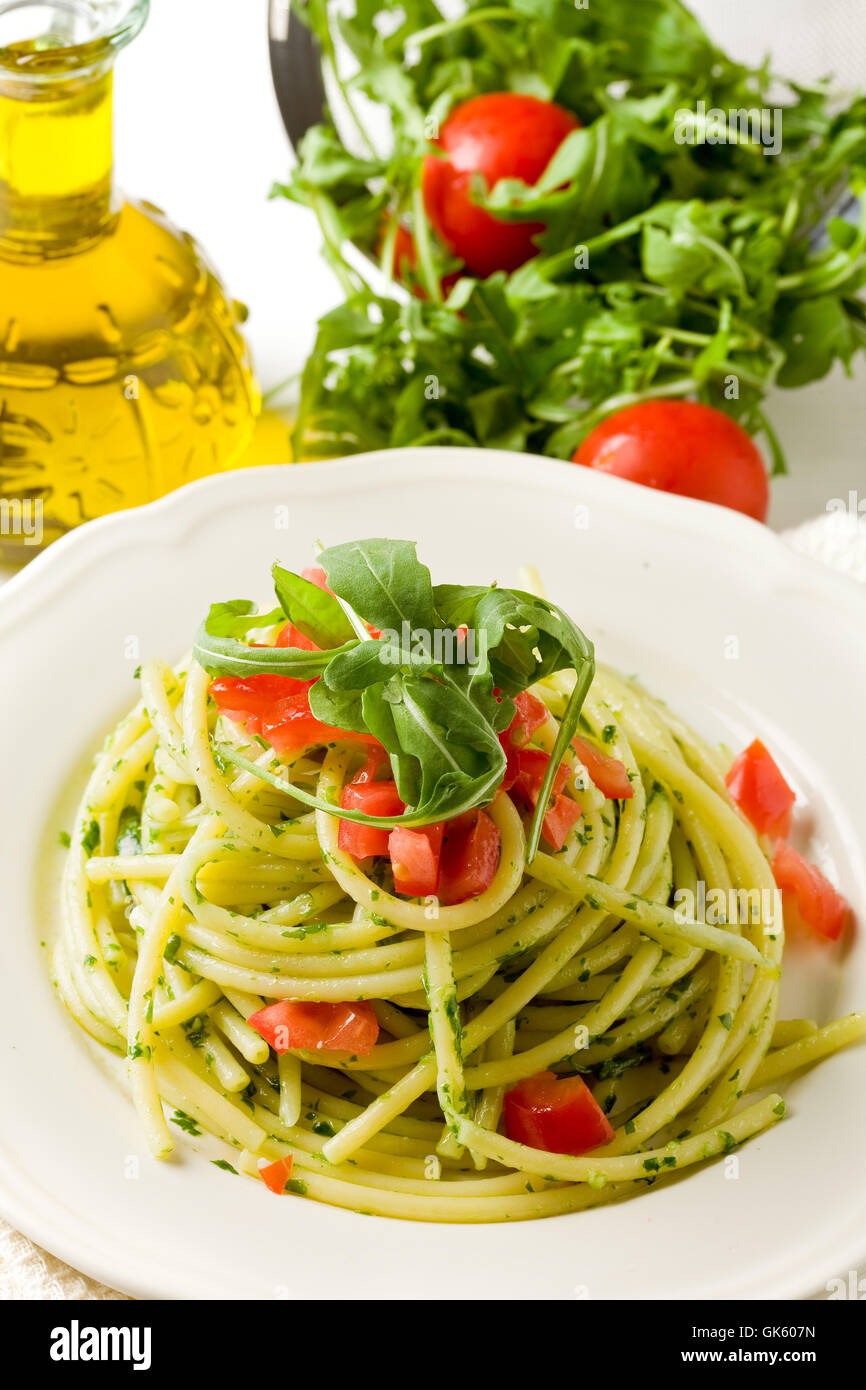 leaf leaves spaghetti Stock Photo - Alamy