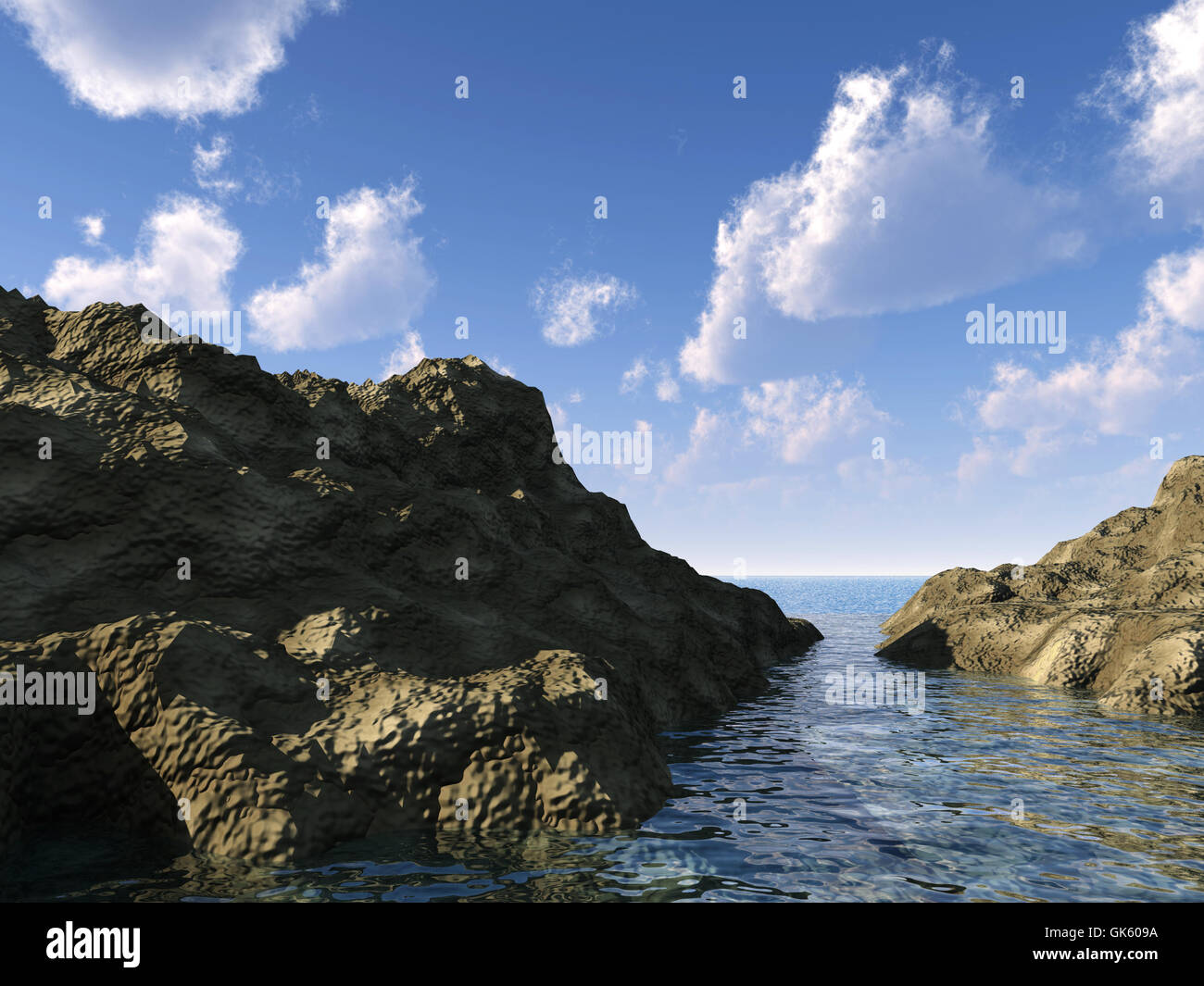 Rocks and the sea Stock Photo - Alamy
