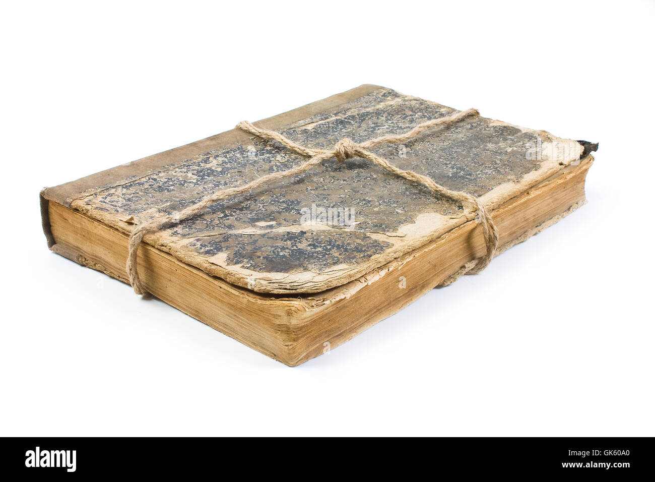 An old book with a crumpled sheet Stock Photo - Alamy