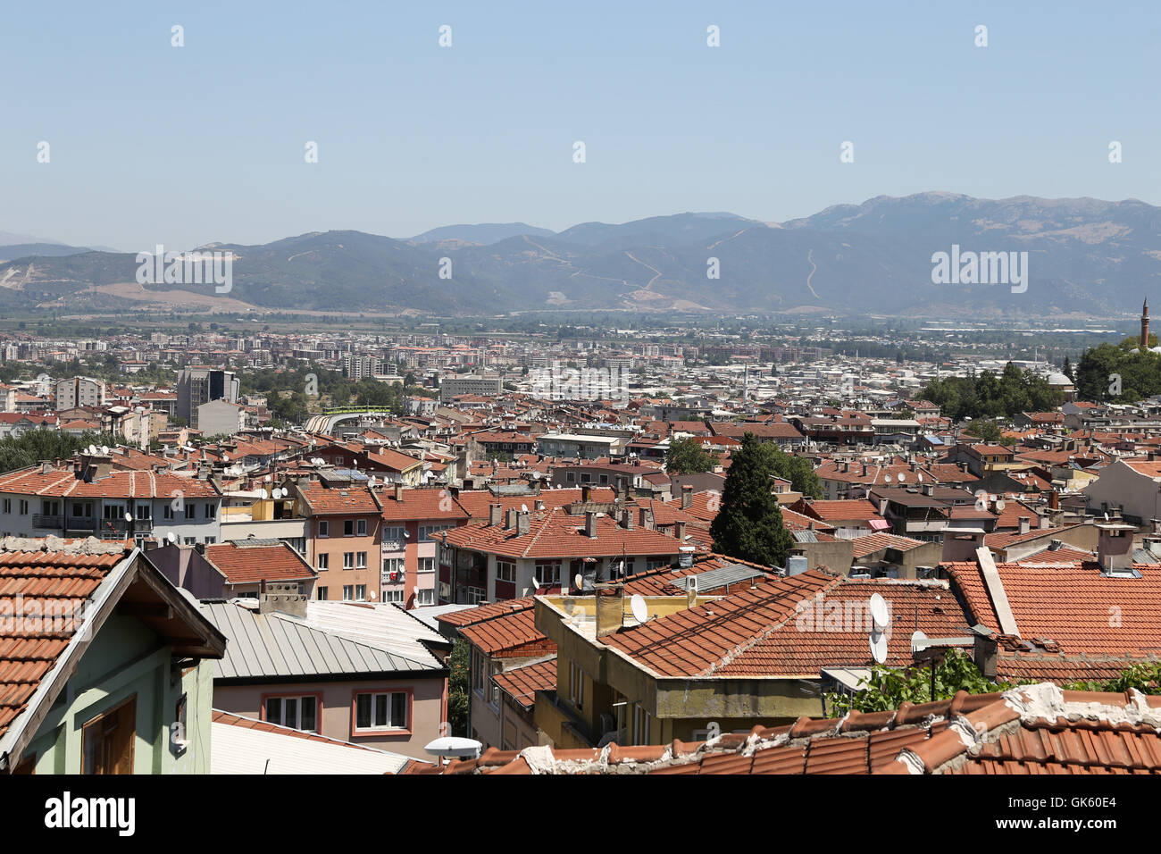 General view of Bursa city in Turkey Stock Photo - Alamy