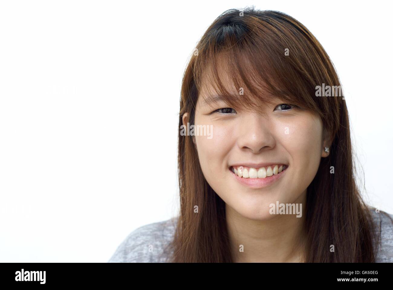 Smiling asian lady portrait Stock Photo - Alamy