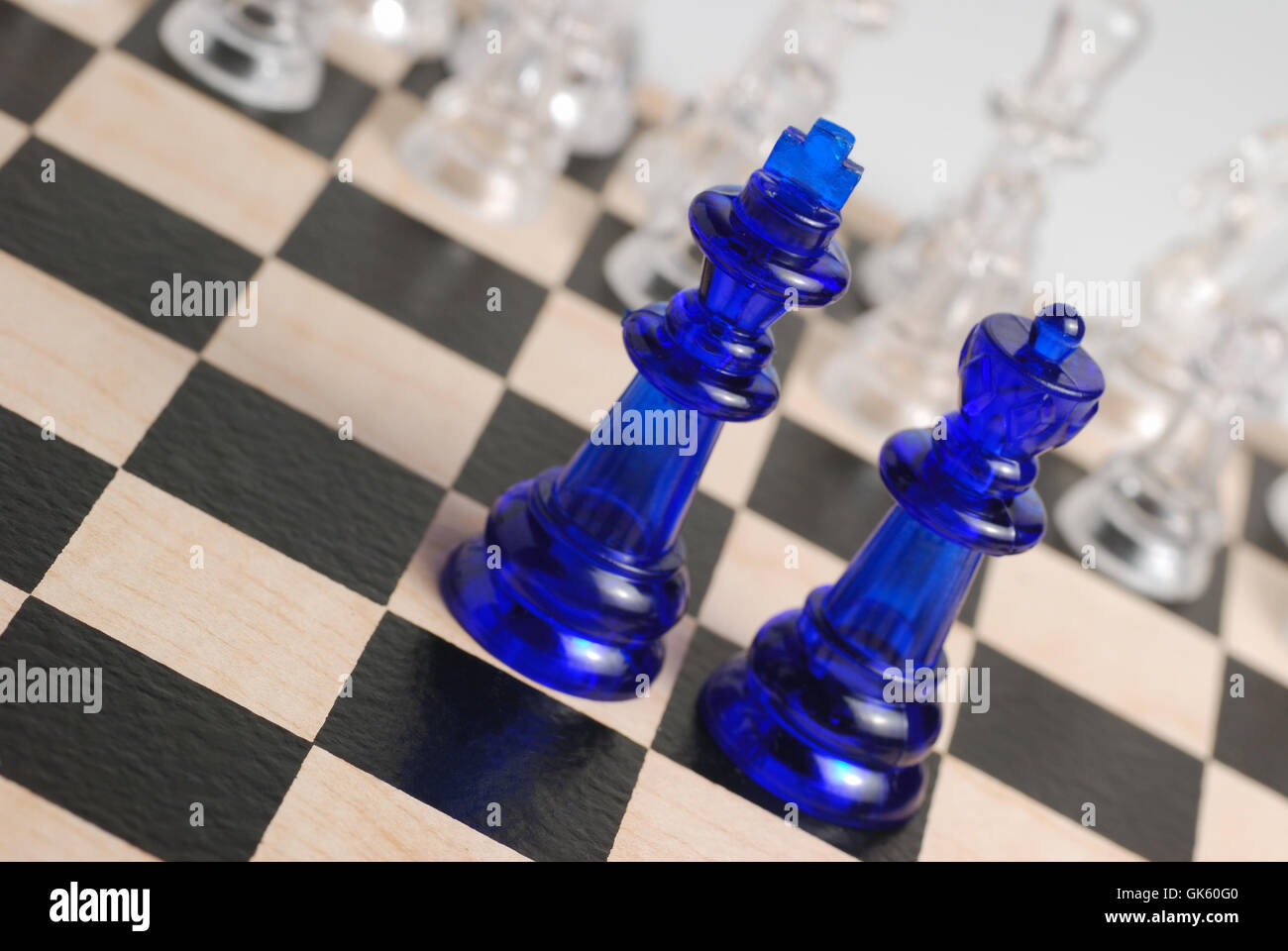 Chess king and queen Stock Photo - Alamy