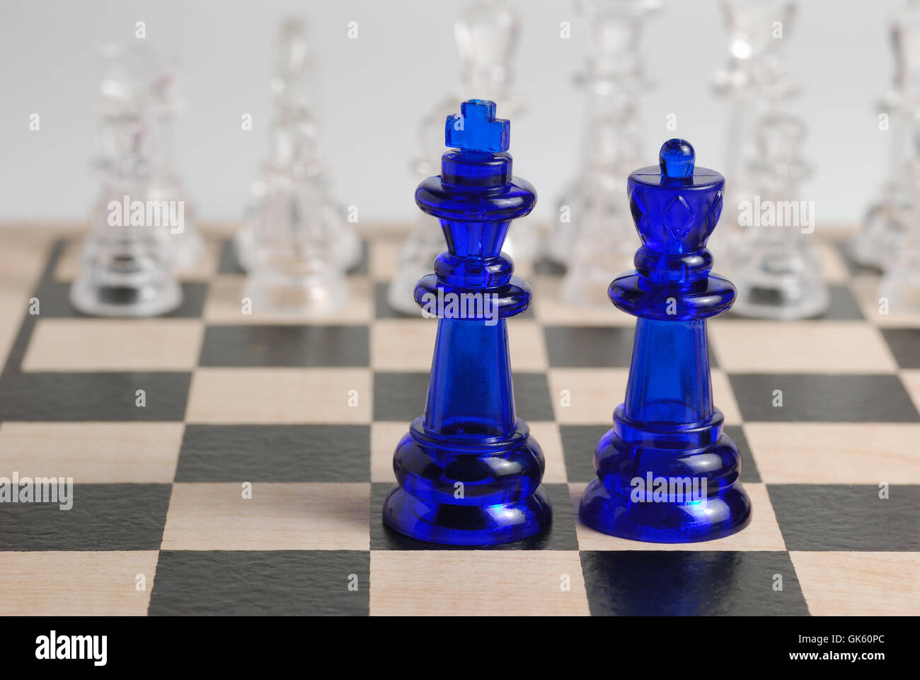Chess king and queen Stock Photo - Alamy