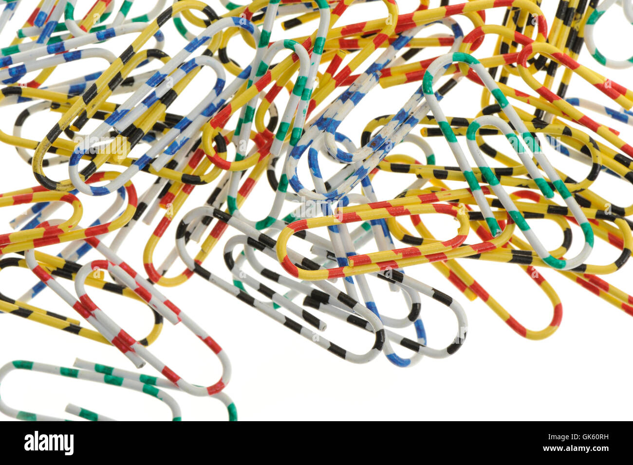 Color paper clips Stock Photo - Alamy
