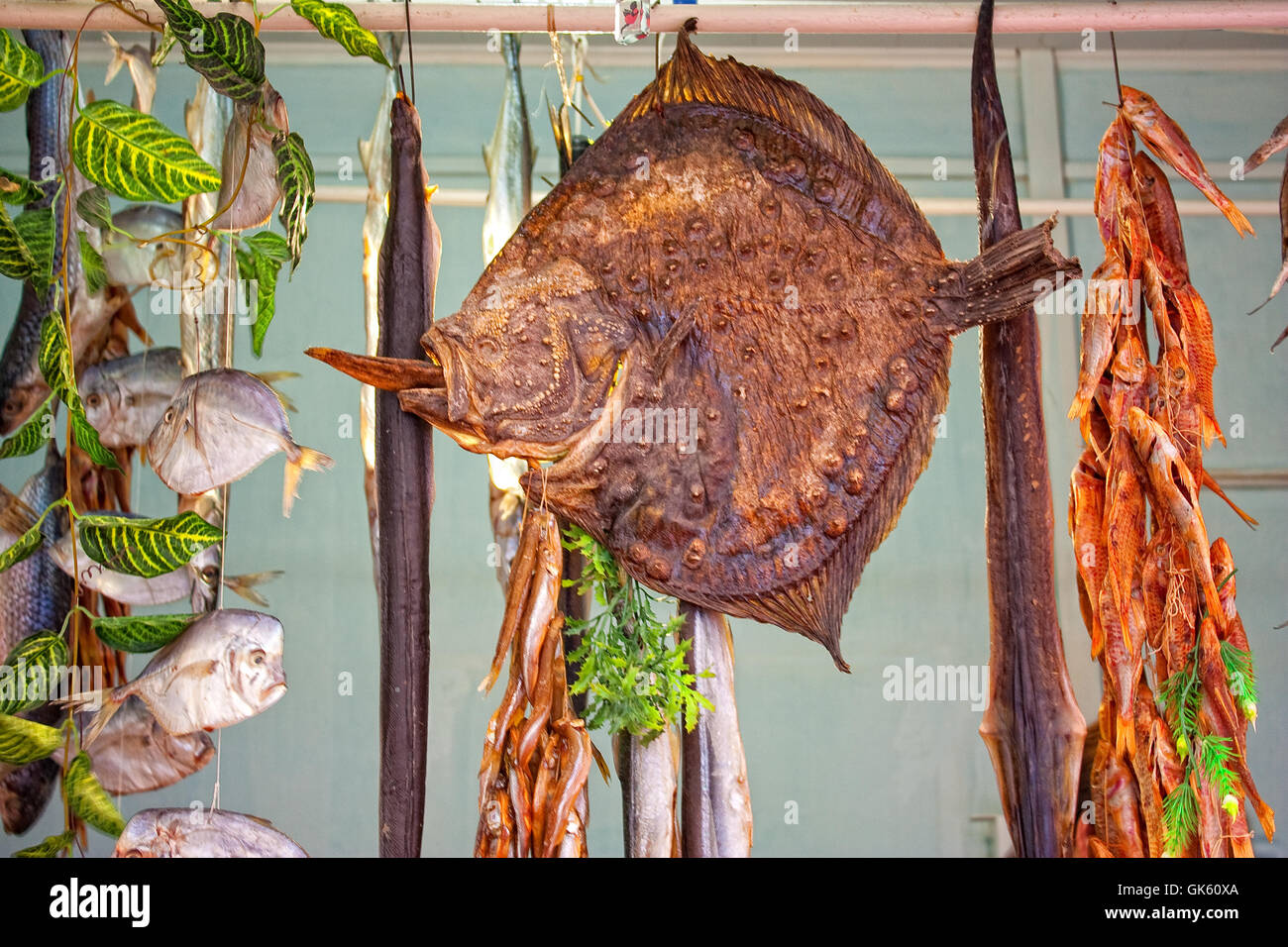 smoked and dried sea fish Stock Photo - Alamy