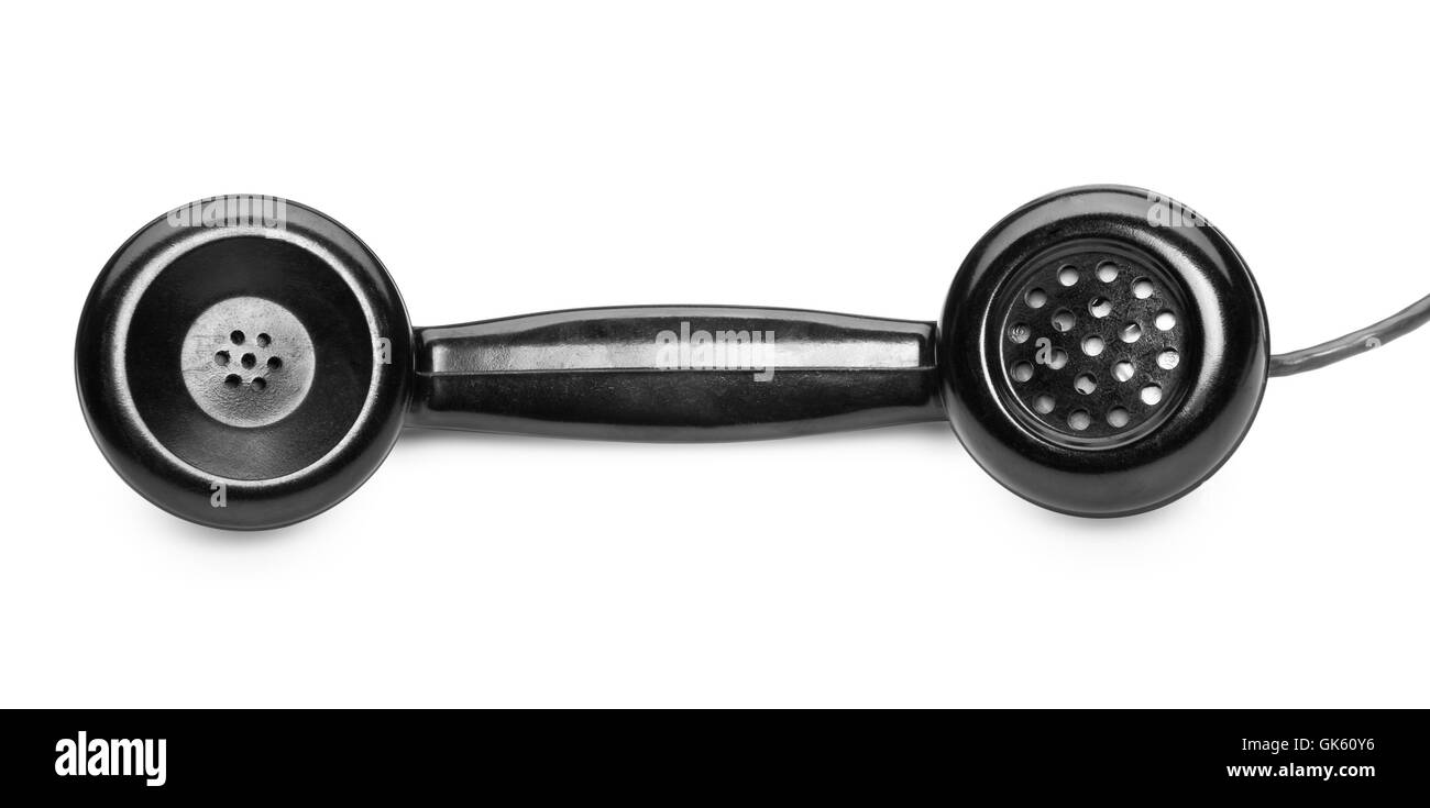 old telephone receiver Stock Photo - Alamy