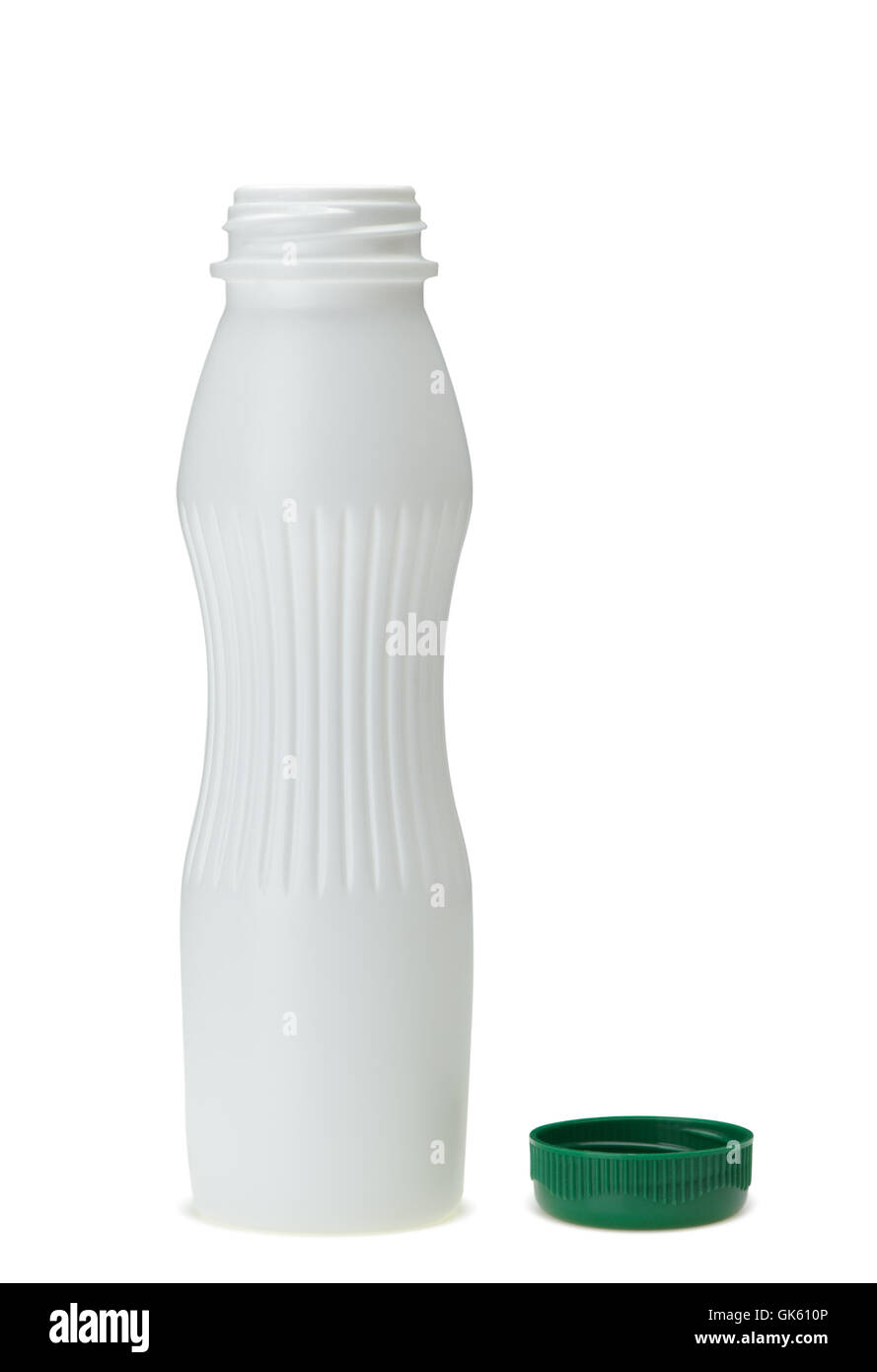 White plastic bottle Stock Photo - Alamy