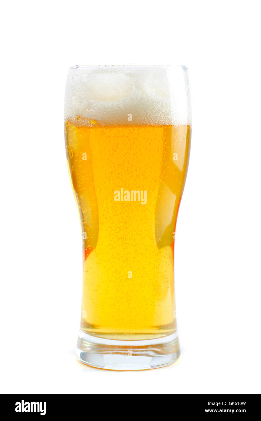 Glass beer close view Cut Out Stock Images & Pictures - Alamy