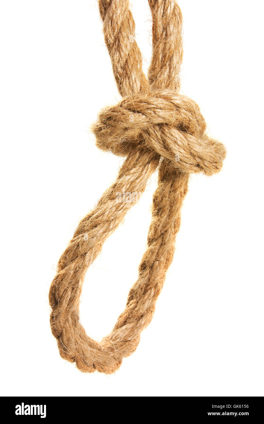 knot tied by a rope Stock Photo - Alamy