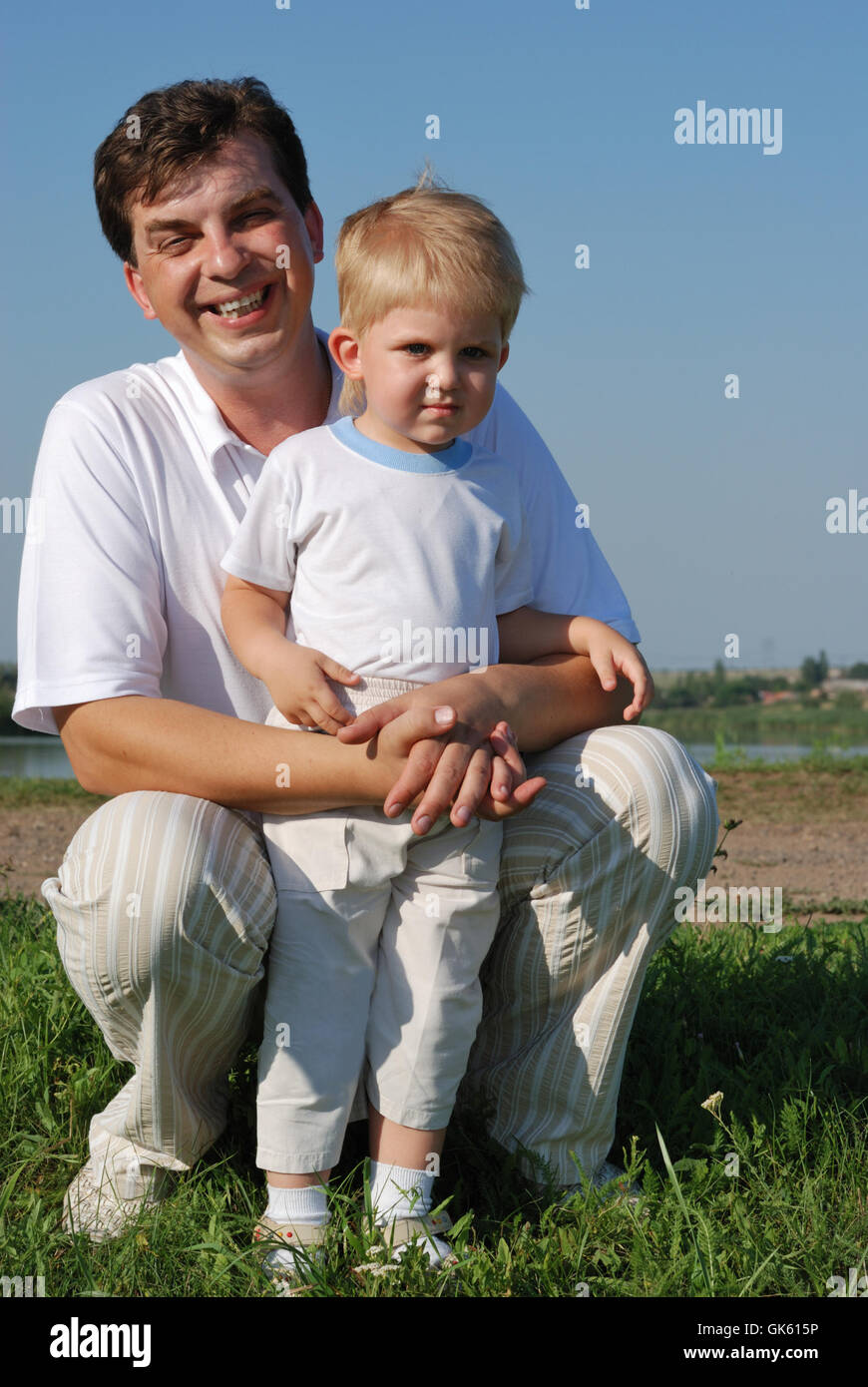 fathet and son Stock Photo - Alamy