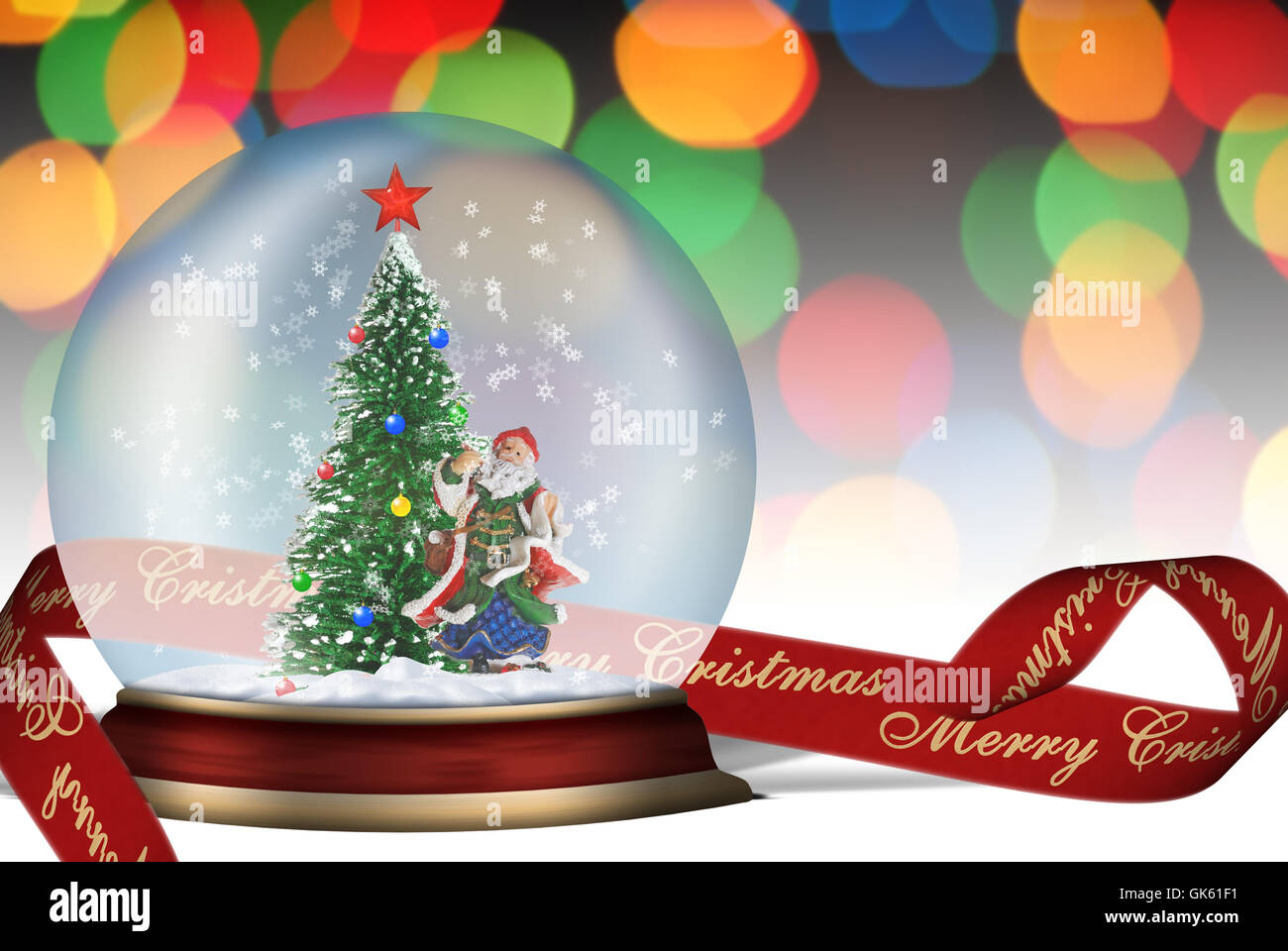 Gift globe sphere ribbon hi-res stock photography and images - Alamy