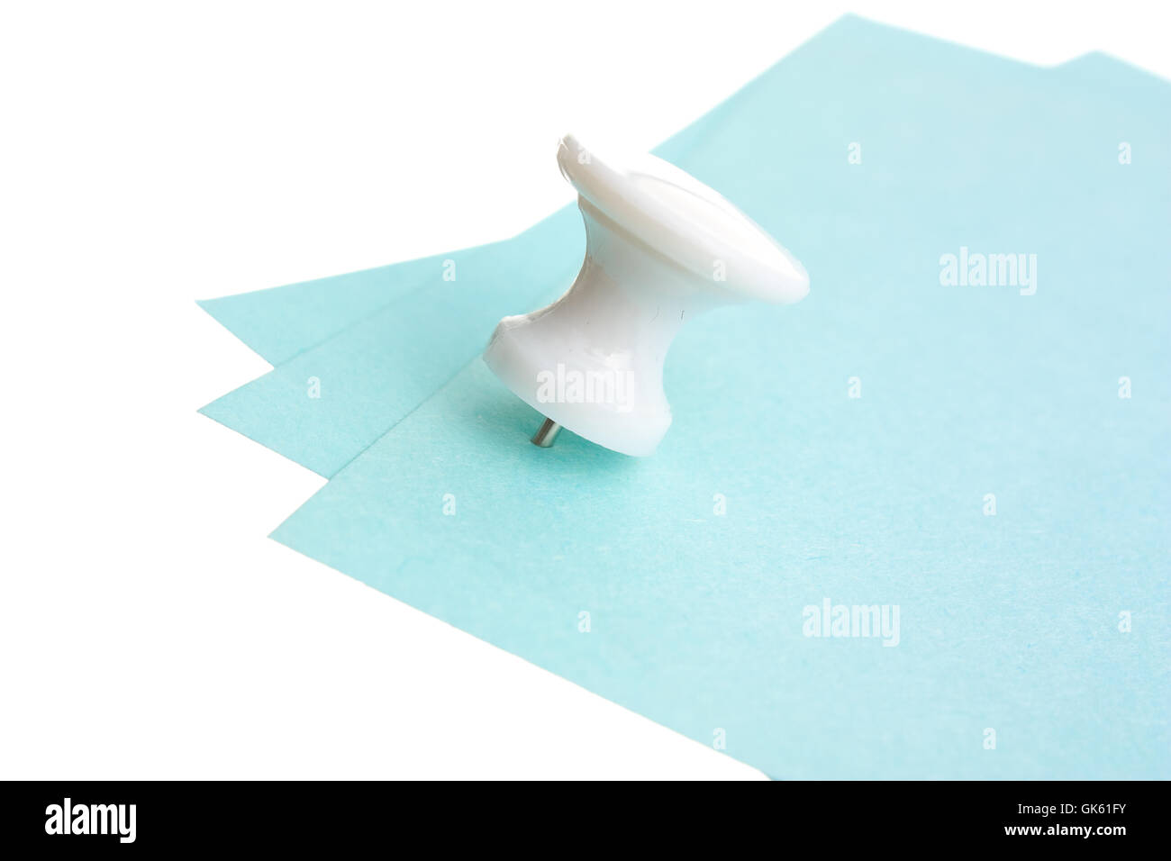 sheets pinned buttons Stock Photo - Alamy