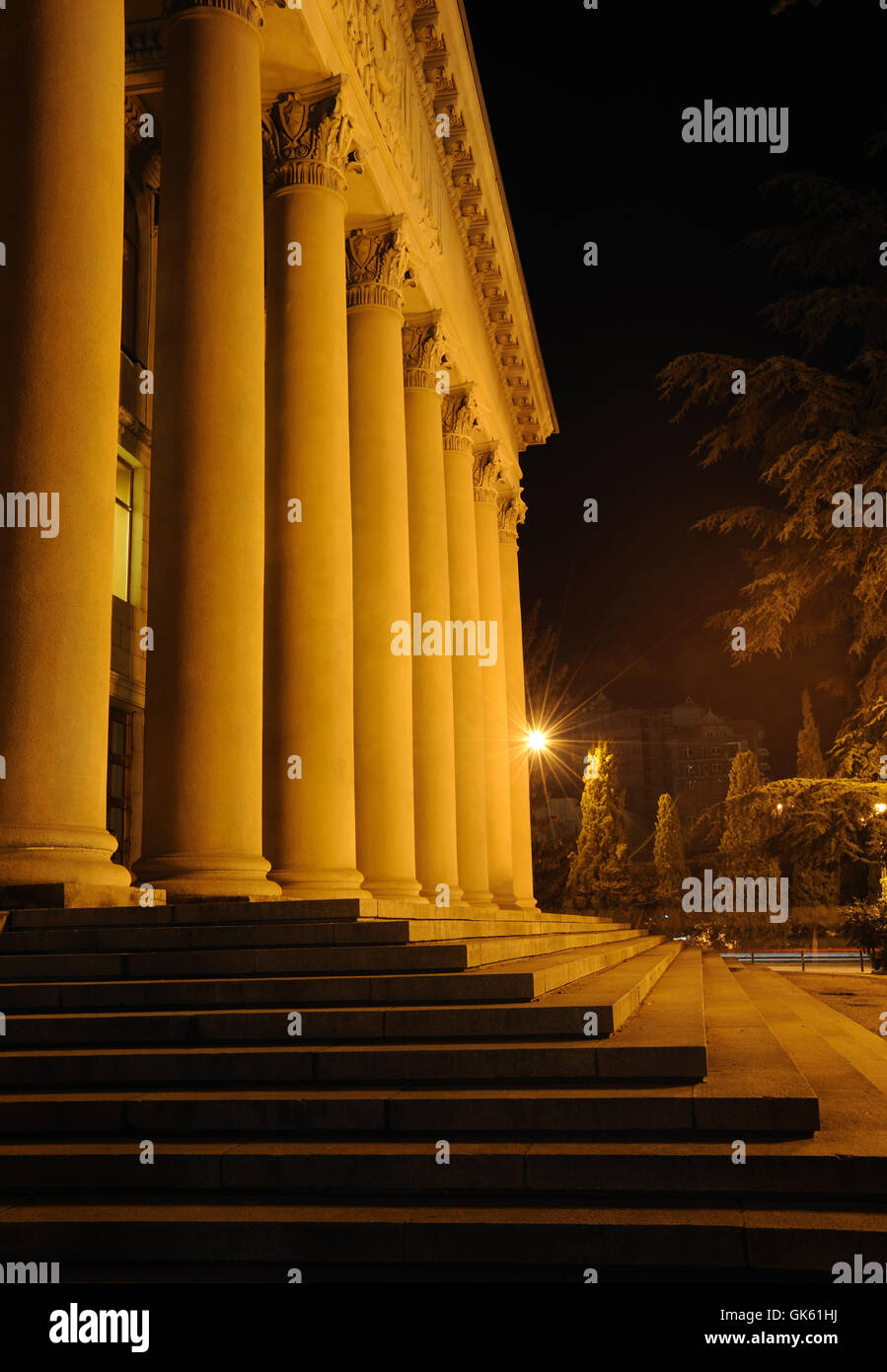 Columns of a building Stock Photo - Alamy