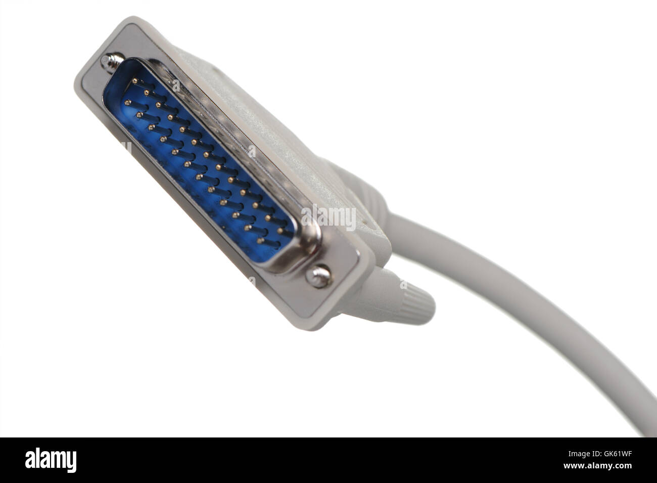 Computer cable LPT Stock Photo - Alamy