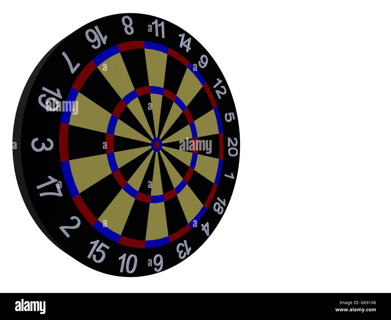 Dartboard bull's eye darts Cut Out Stock Images & Pictures - Alamy
