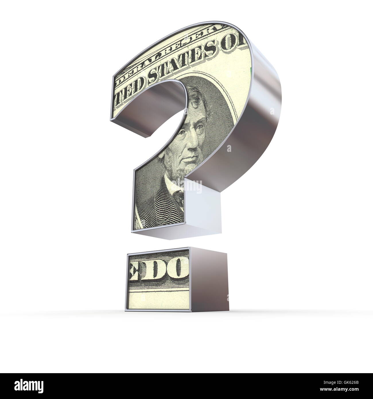 U.s. money, question mark hi-res stock photography and images - Alamy