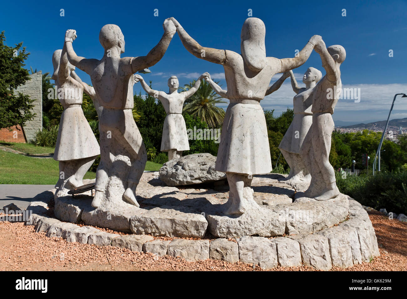 People dancing sardana traditional dance hi-res stock photography and ...