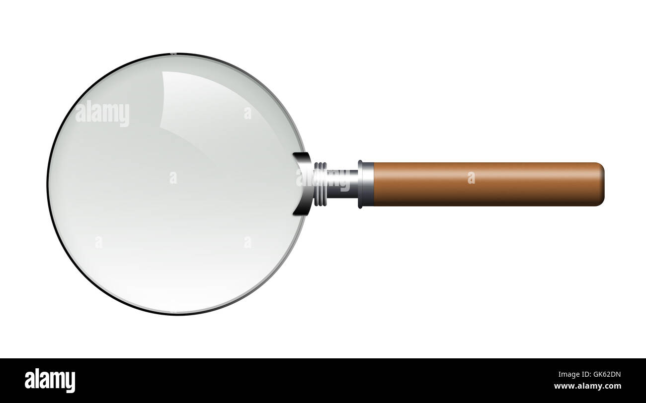 Black magnifier hi-res stock photography and images - Alamy
