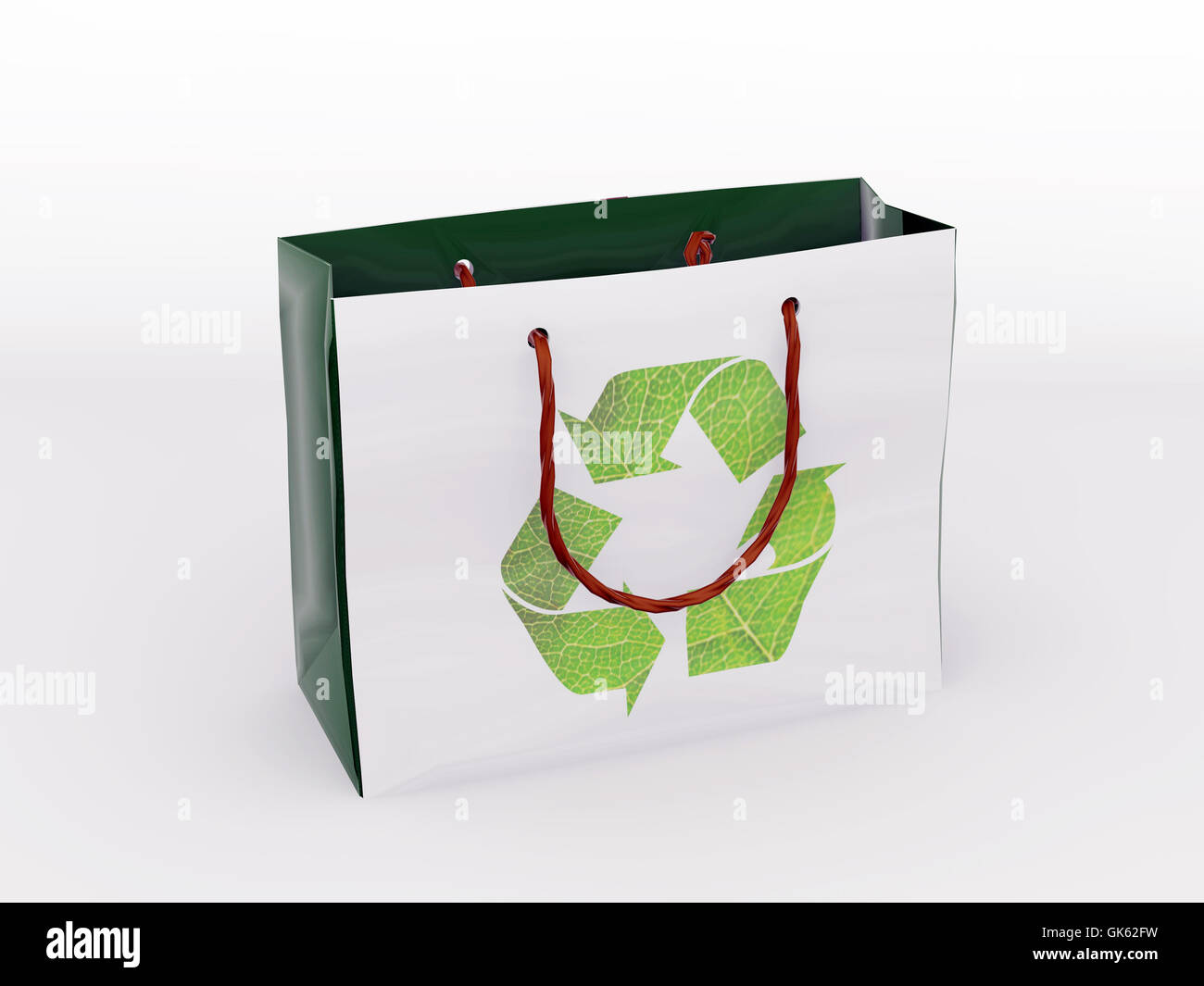 recycle bag isolated on white background Stock Photo - Alamy