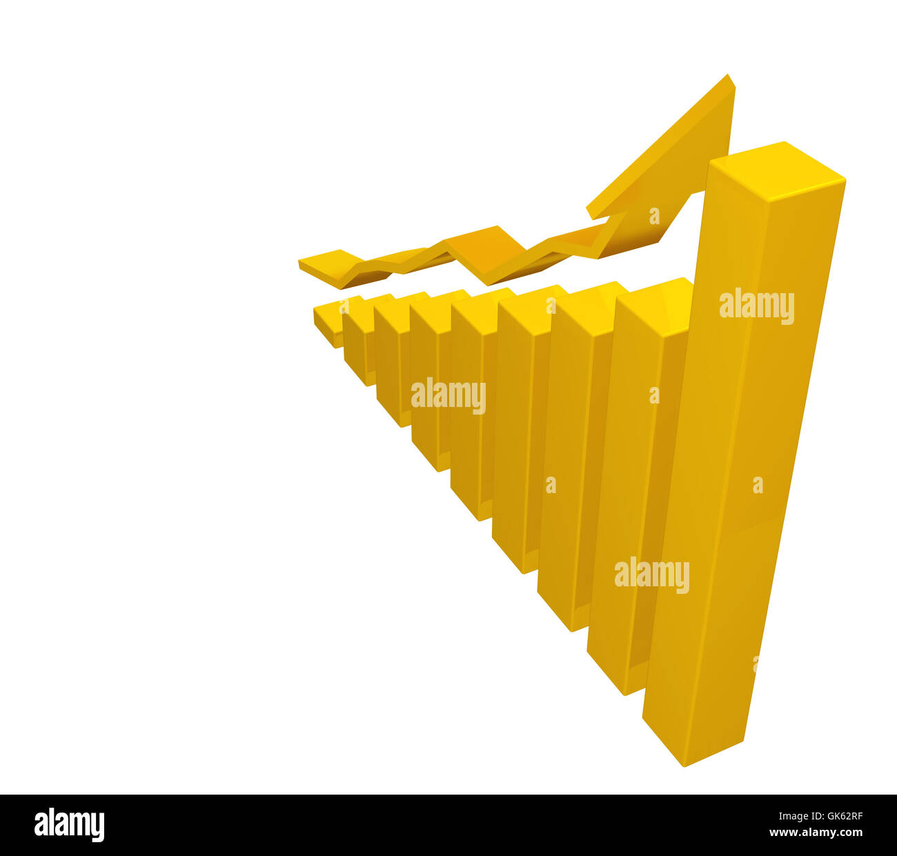 diagram gold up Stock Photo - Alamy