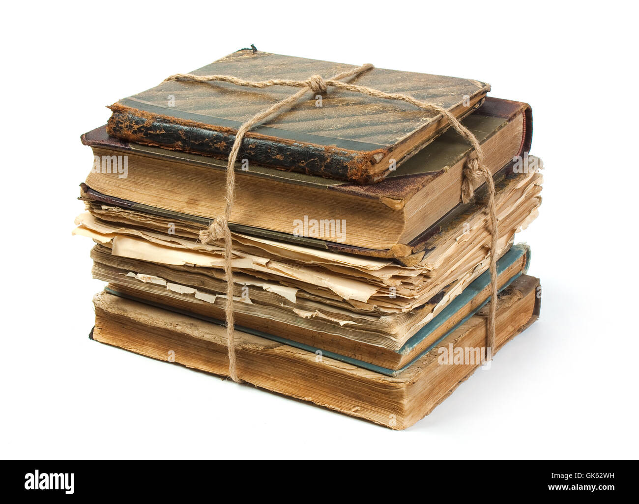 Old book crumpled page Cut Out Stock Images & Pictures - Alamy