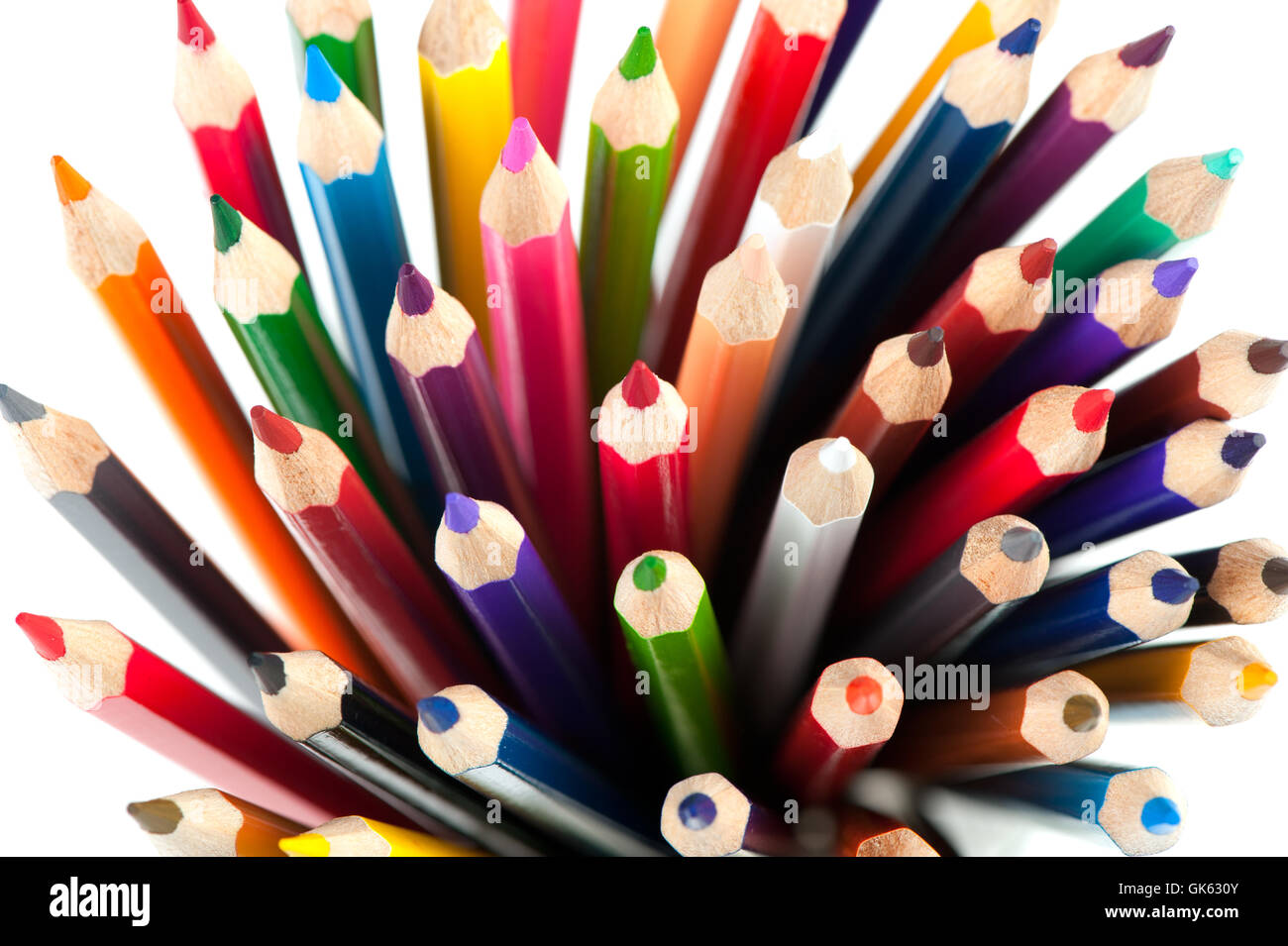 Set of color pencils Stock Photo - Alamy
