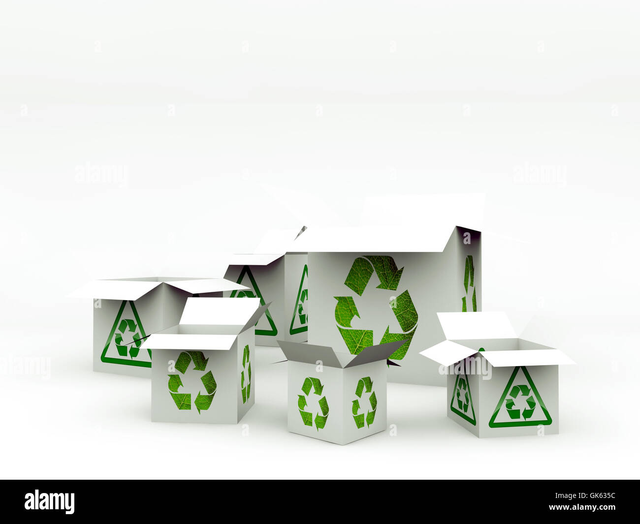 Recycle boxes hi-res stock photography and images - Alamy