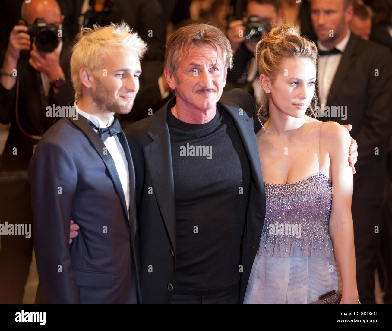 Hopper Penn, Sean Penn, Dylan Penn, at the gala screening for the film ...