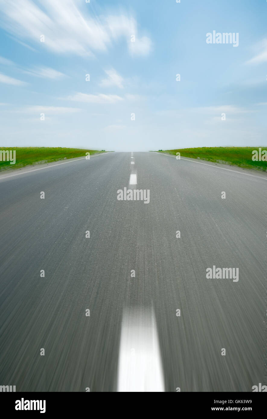 Single line road hi-res stock photography and images - Alamy