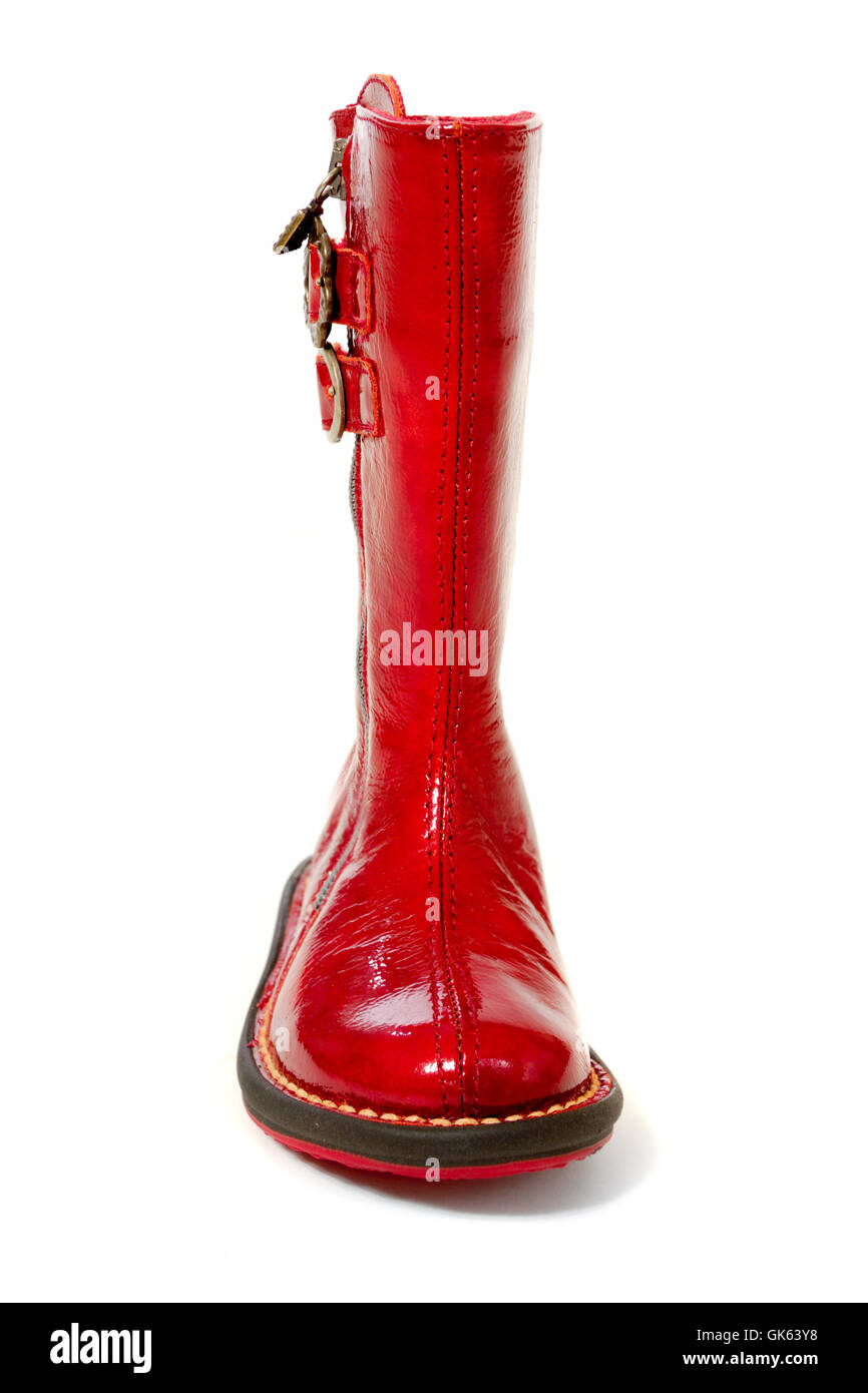 Red boot shoes hi-res stock photography and images - Alamy