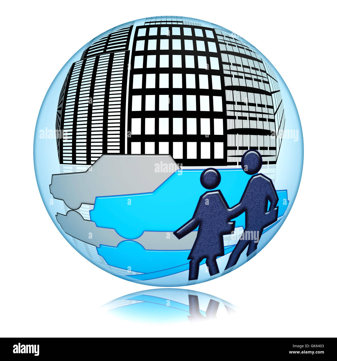 Pedestrian city traffic Cut Out Stock Images & Pictures - Alamy