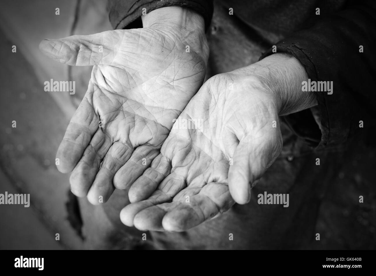 Black worker hands Black and White Stock Photos & Images - Alamy