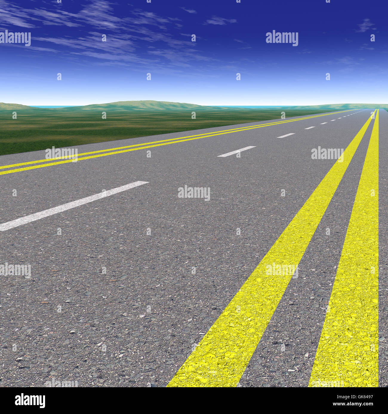 The way forward road marking hi-res stock photography and images - Alamy