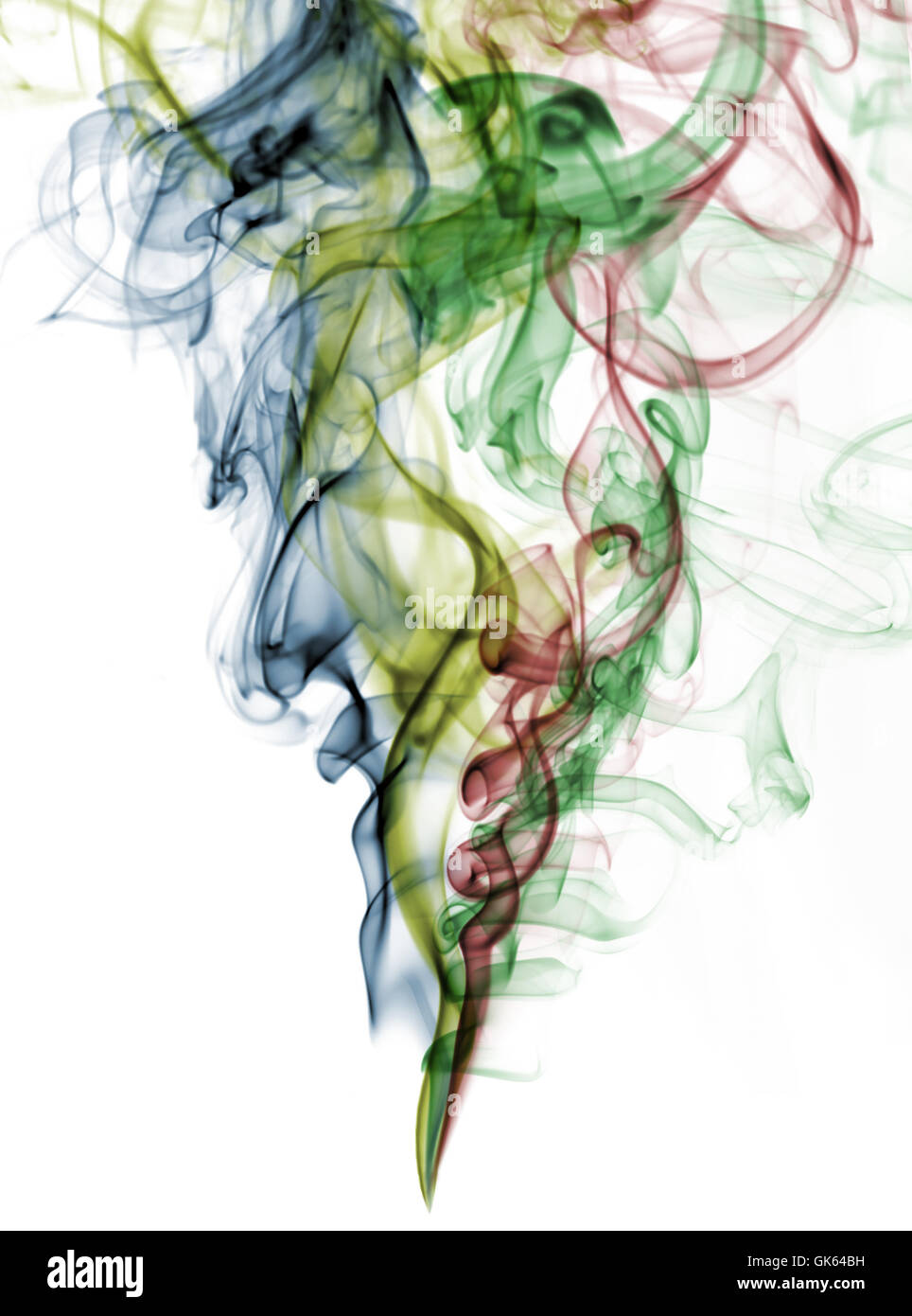 abstract color smoke from white background Stock Photo - Alamy
