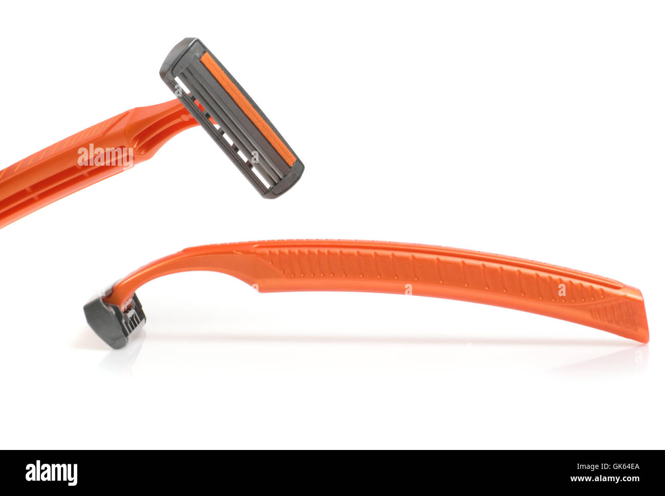 disposable razor with reflection Stock Photo - Alamy