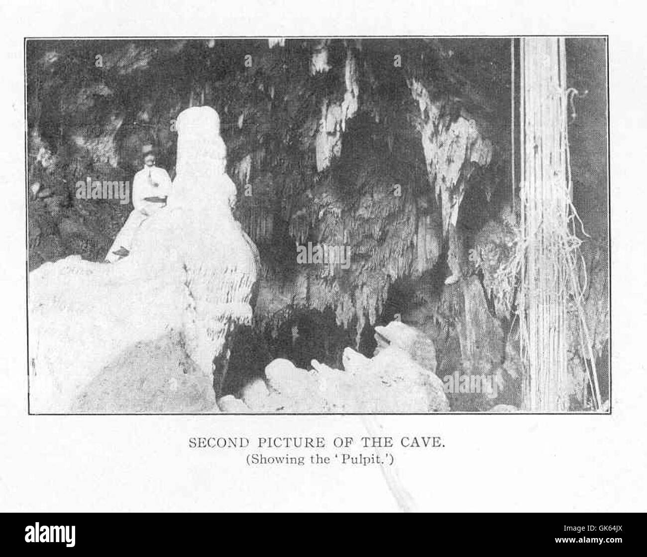 This image depicts the second view of a cave, showcasing its interior ...