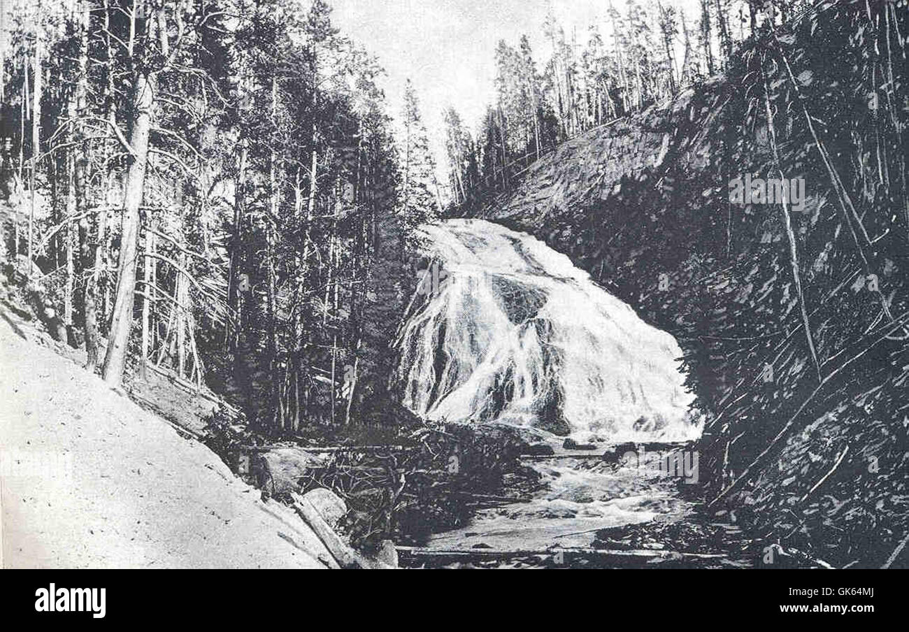 The Virginia Cascade is a prominent waterfall located along the Gibbon ...