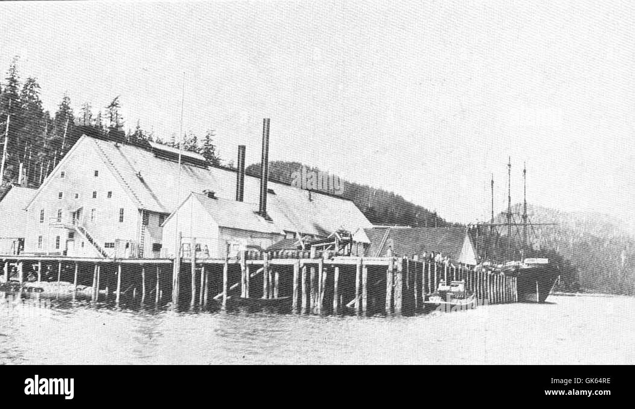 The cannery at Sitkoh Bay, located in southeastern Alaska, was a key ...