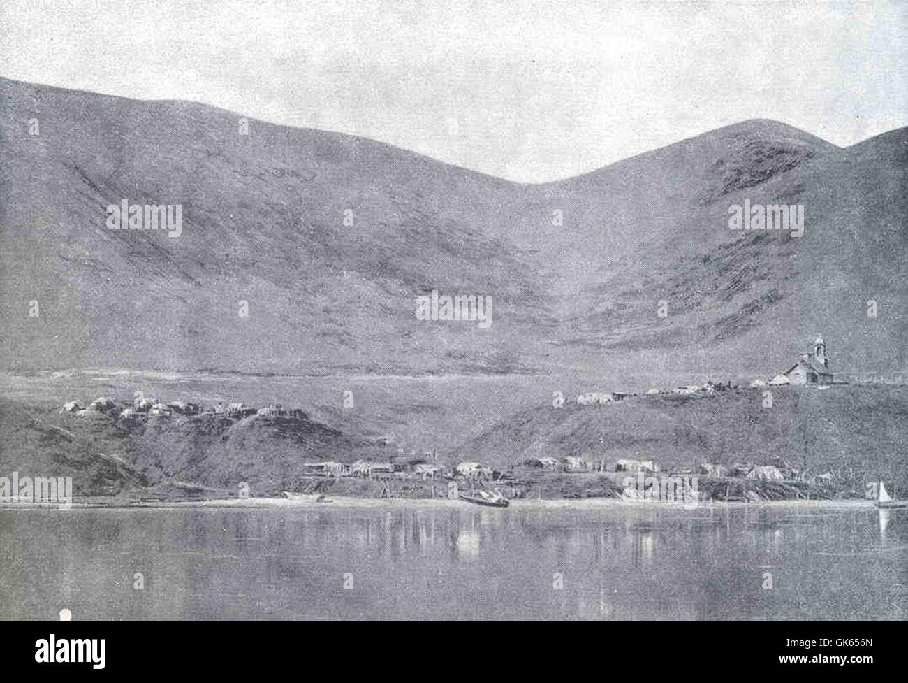 34187 Native Village, Karluk, Kadiak Island, Alaska Stock Photo - Alamy